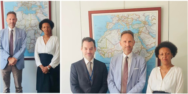 Ambassador Hirut Zemene meets with Mr. Jean-marc Pisani, Head of Horn ...
